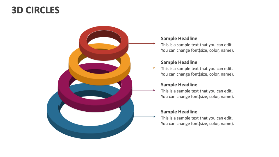 3D Circles PowerPoint and Google Slides Template - PPT Slides