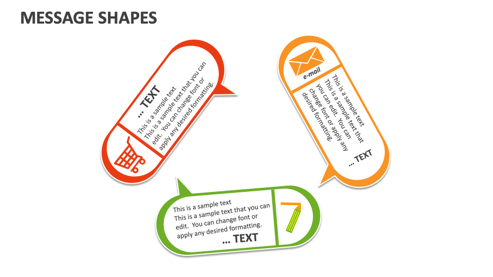 Message Shapes Template for PowerPoint and Google Slides - PPT Slides