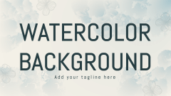 Free Water Color Background Presentation for Google Slides and PowerPoint