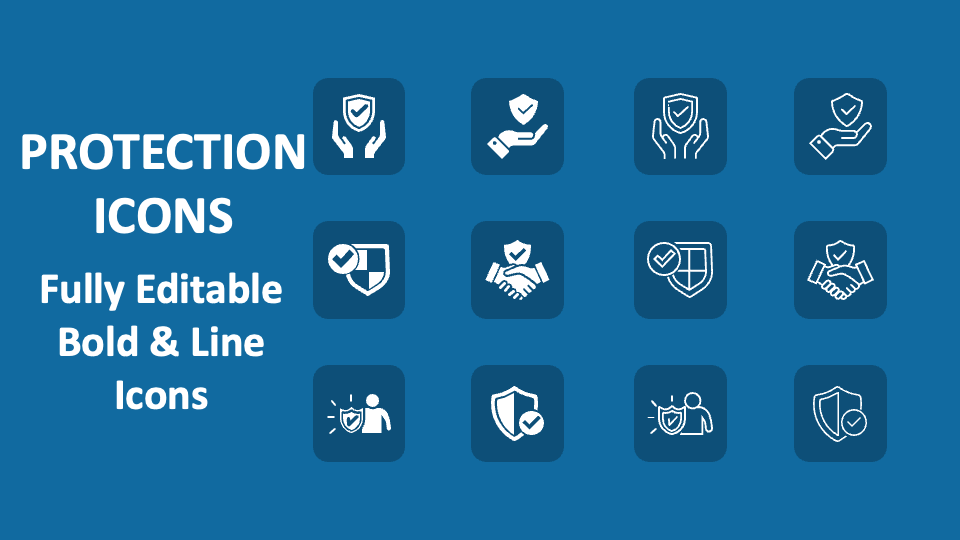 Protection Icons for Google Slides and PowerPoint