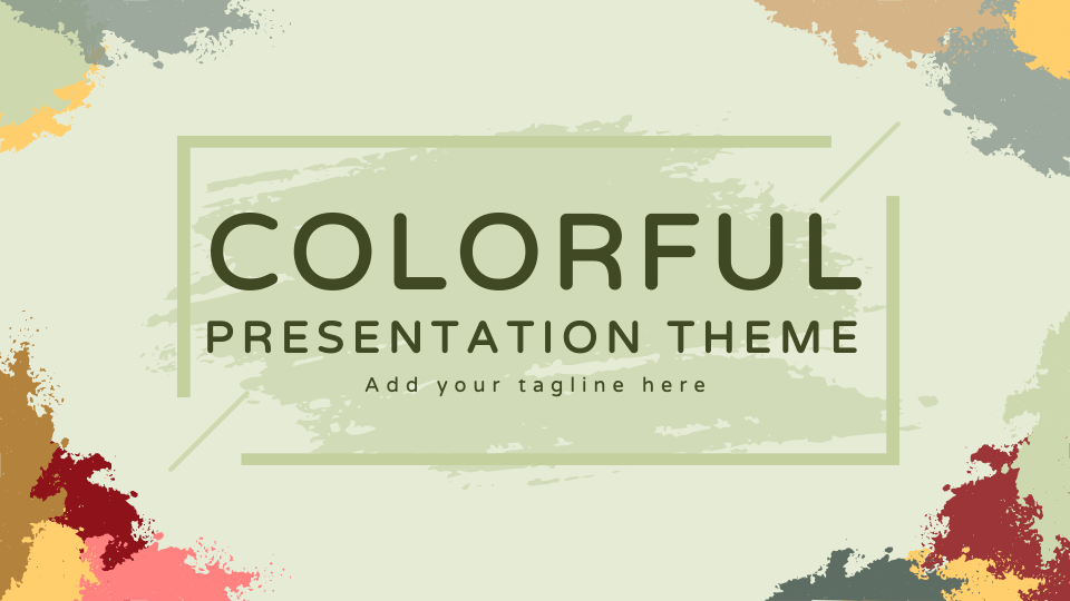 Colorful Presentation Theme for Google Slides and PowerPoint
