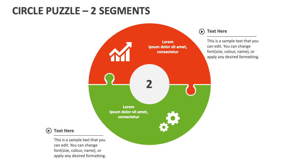 Circle Puzzle Template for PowerPoint and Google Slides - PPT Slides