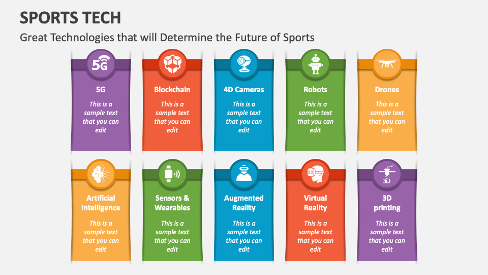 Sports Tech PowerPoint and Google Slides Template - PPT Slides