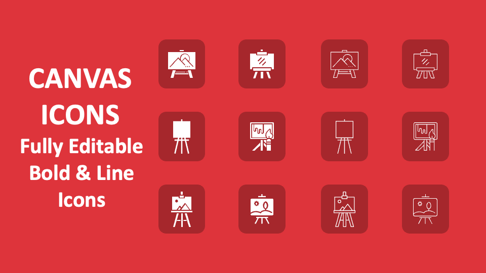 Canvas Icons for Google Slides and PowerPoint