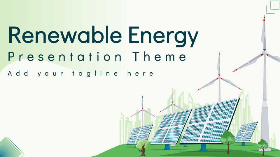Free Renewable Energy Presentation Theme for Google Slides and PowerPoint