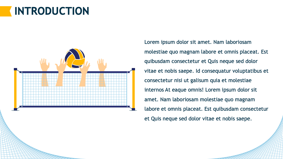 Free Volleyball Presentation Theme for Google Slides and PowerPoint