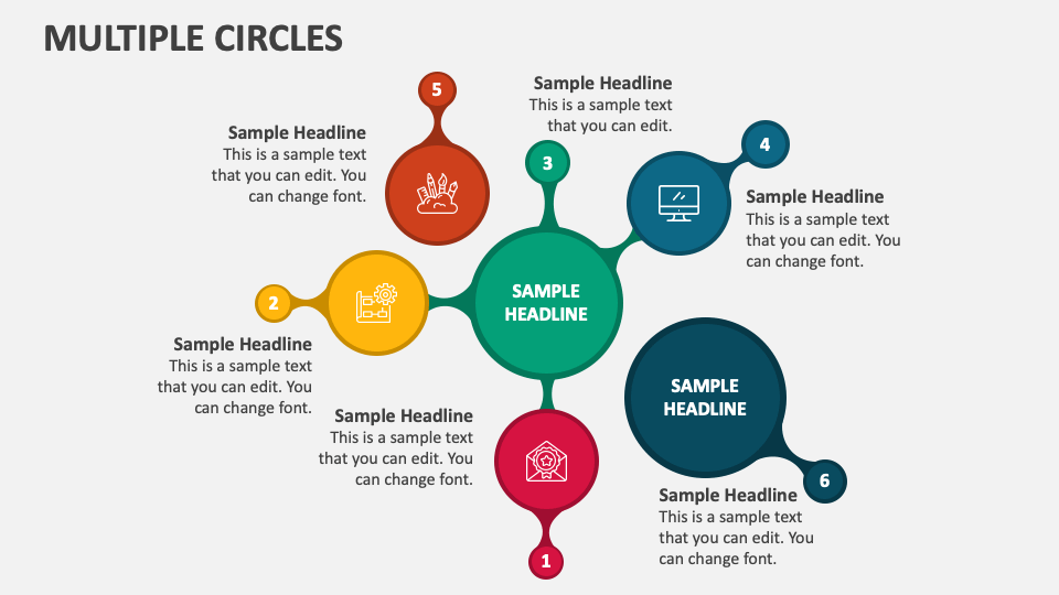 Multiple Circles PowerPoint and Google Slides Template - PPT Slides