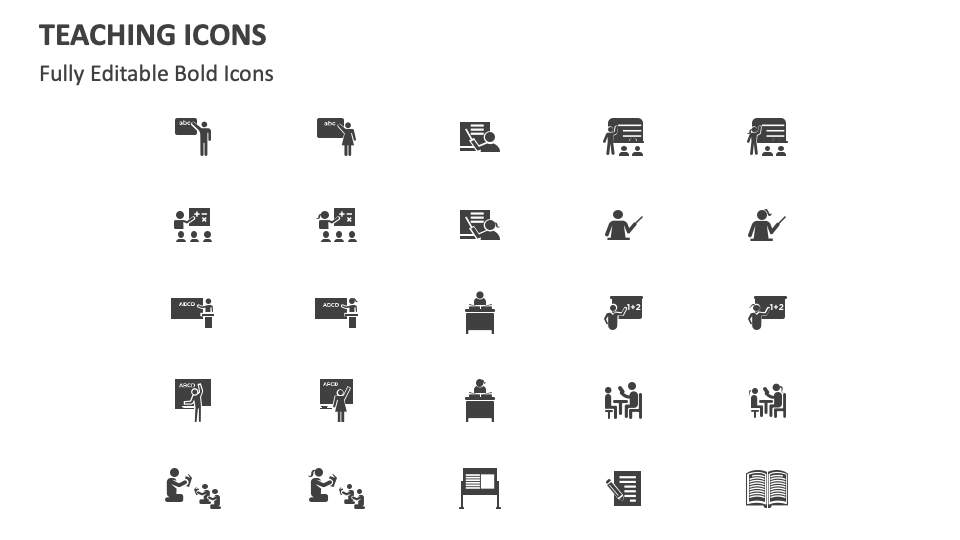 Teaching Icons for Google Slides and PowerPoint
