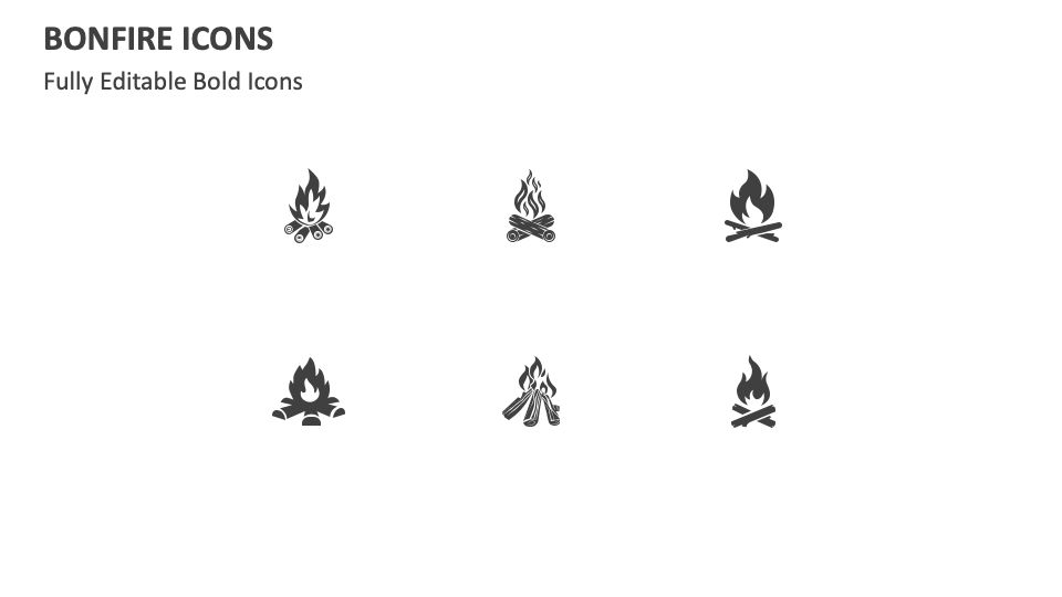 Bonfire Icons for Google Slides and PowerPoint