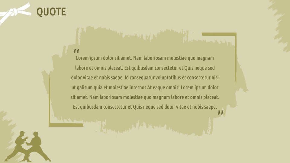 Free Karate Presentation Theme for Google Slides and PowerPoint