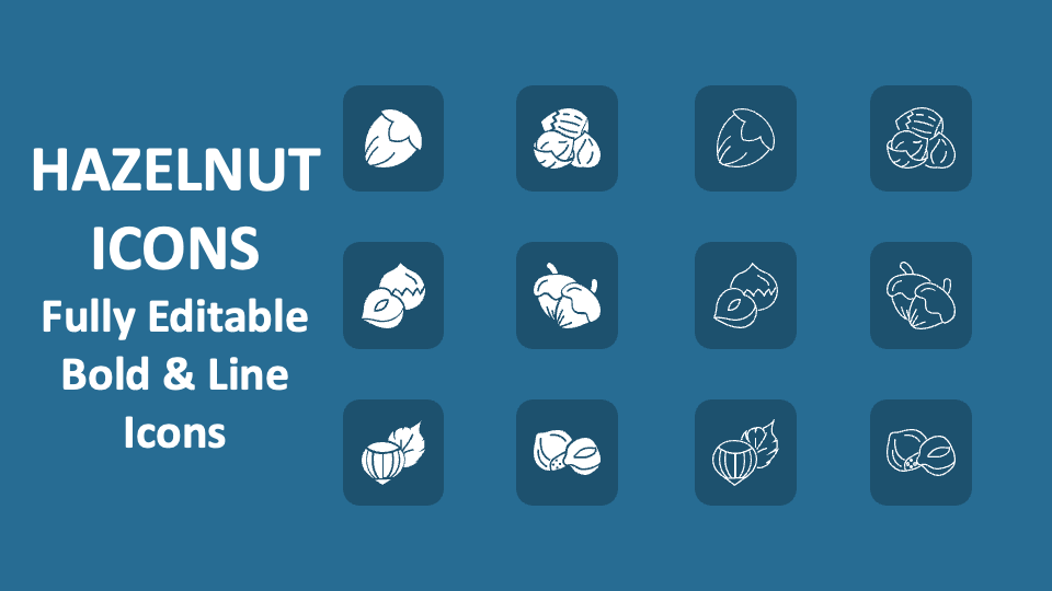 Hazelnut Icons for Google Slides and PowerPoint