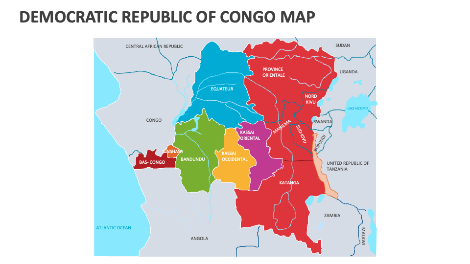 Democratic Republic of Congo Map for Google Slides and PowerPoint - PPT ...