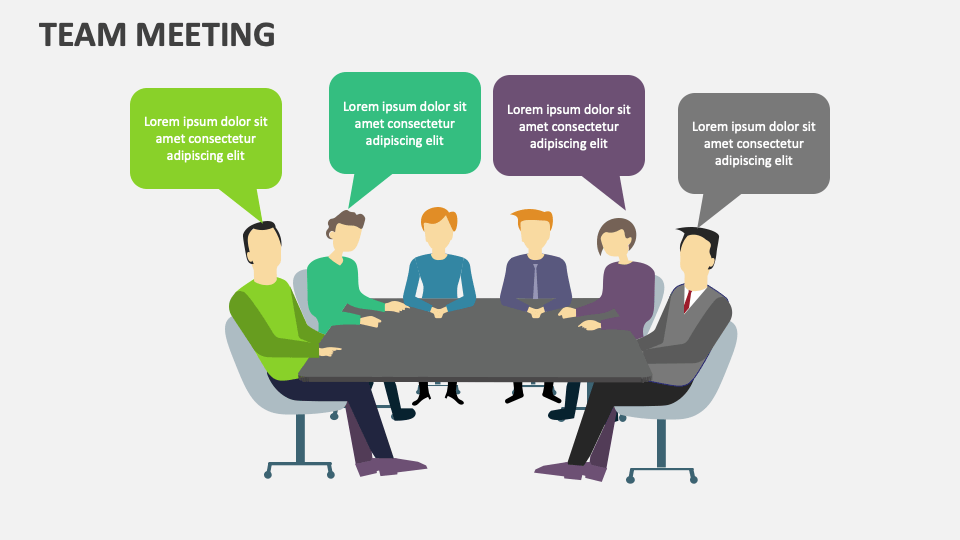 Team Meeting PowerPoint and Google Slides Template - PPT Slides