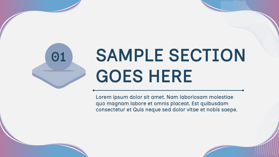 Free Abstract Waves Presentation Theme for Google Slides and PowerPoint