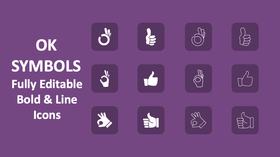 OK Symbols for Google Slides and PowerPoint