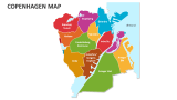 Copenhagen Map for Google Slides and PowerPoint - PPT Slides