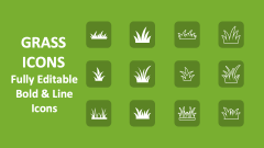 Grass Icons for Google Slides and PowerPoint