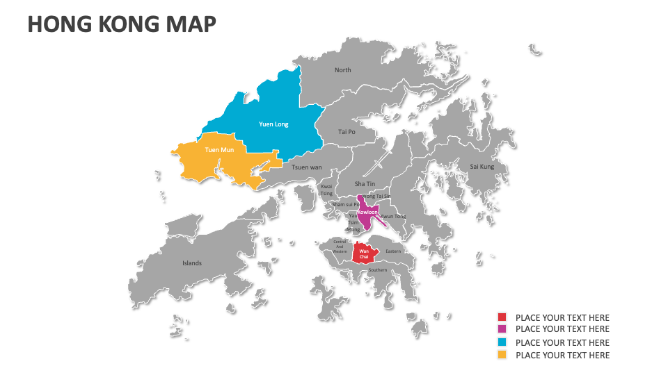 Hong Kong Map for Google Slides and PowerPoint - PPT Slides