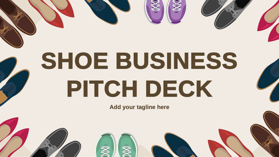 Shoe Business Pitch Deck for PowerPoint and Google Slides - PPT Slides