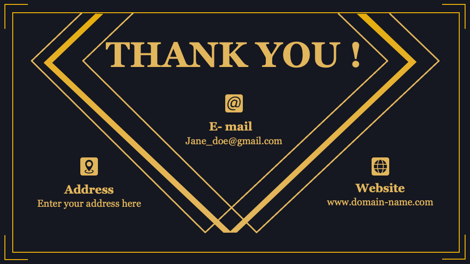 Black Background Presentation Theme for PowerPoint and Google Slides ...