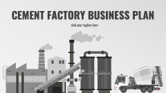 Cement Factory Business Plan PowerPoint and Google Slides Template - PPT Slides