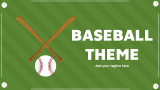 Free Baseball Presentation Theme for Google Slides and PowerPoint