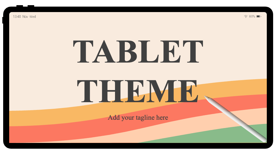 Free Tablet Theme for PowerPoint and Google Slides - PPT Slides