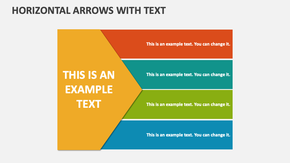 Horizontal Arrows with Text Template for PowerPoint and Google Slides ...