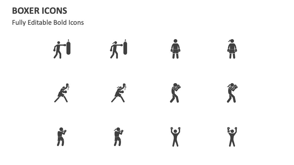 Boxer Icons for Google Slides and PowerPoint