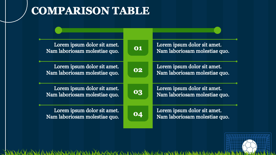Free Soccer Field Presentation Theme for Google Slides and PowerPoint