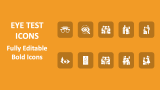 Eye Test Icons for Google Slides and PowerPoint
