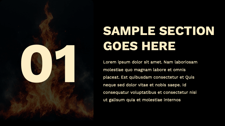 Free Fire Background Theme for Google Slides and PowerPoint