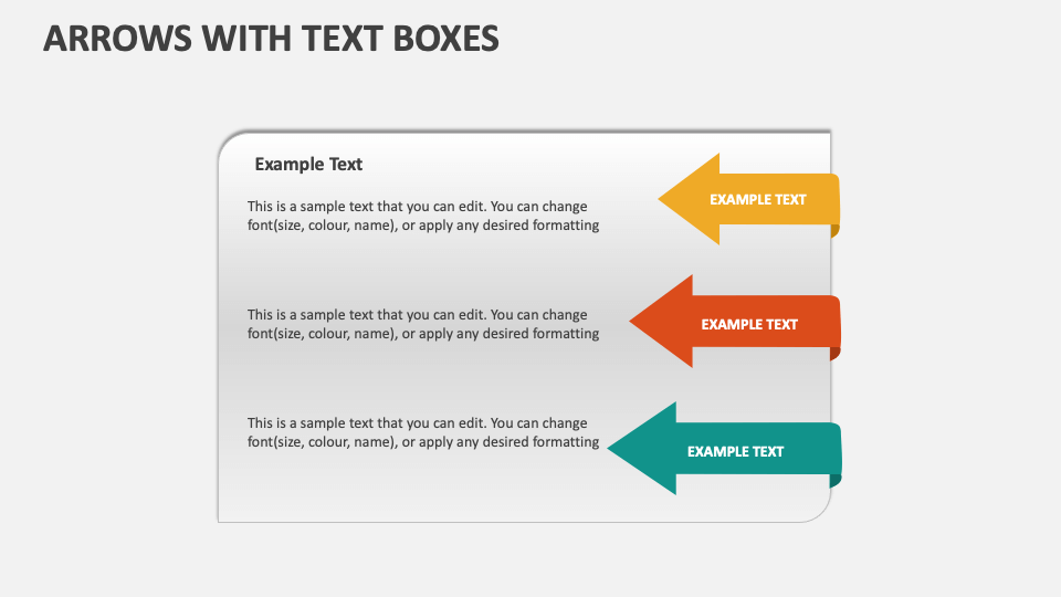 Arrows with Text Boxes Template for PowerPoint and Google Slides - PPT Slides