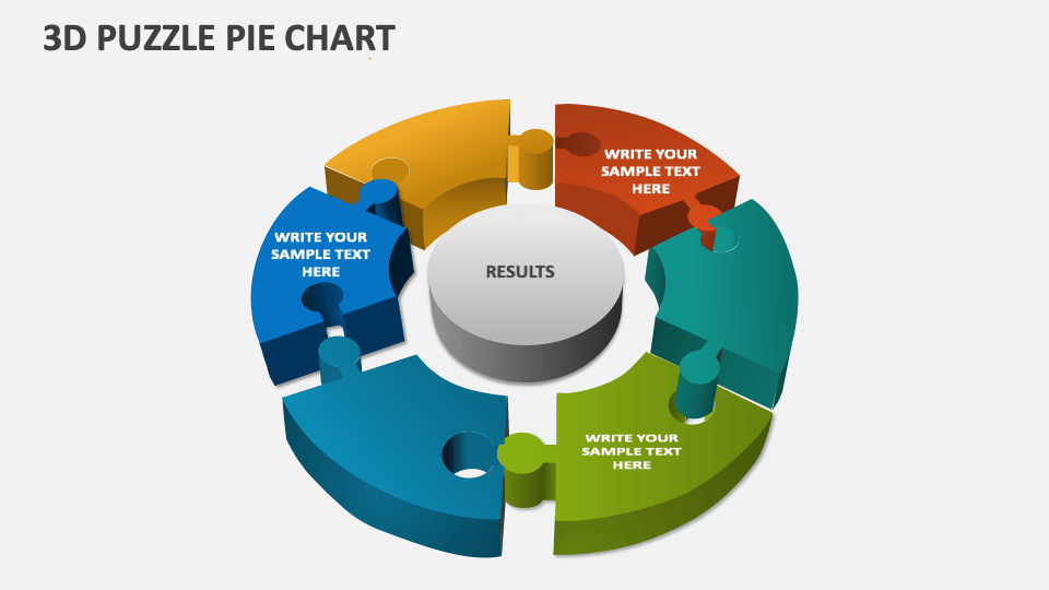 3D Puzzle Pie Chart Template for PowerPoint and Google Slides - PPT Slides