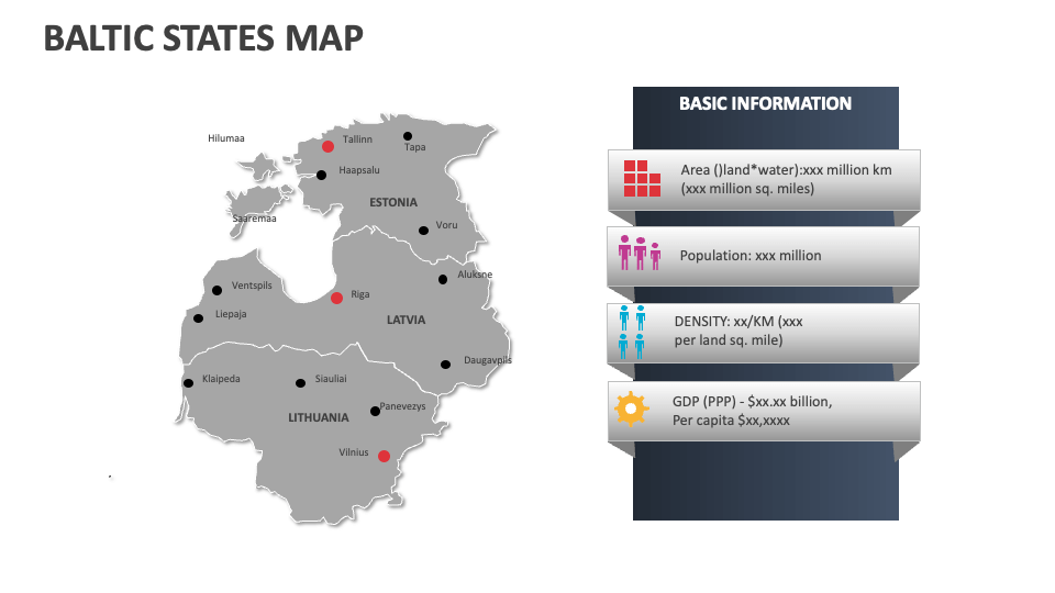 Baltic States Map Free Templates Free Powerpoint Templates