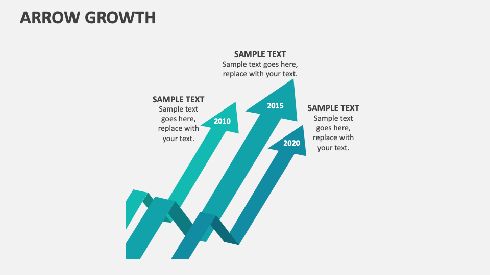 Arrow Growth PowerPoint and Google Slides Template - PPT Slides