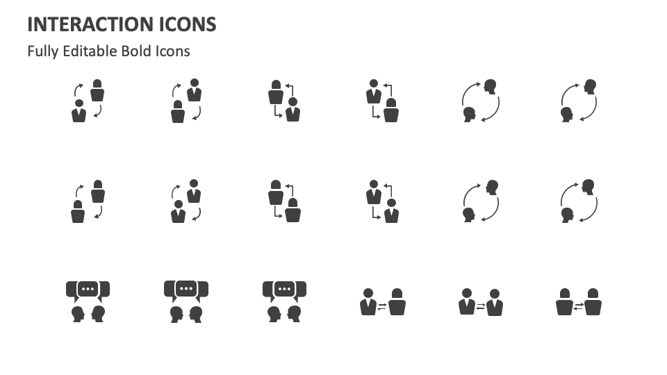 Interaction Icons for Google Slides and PowerPoint