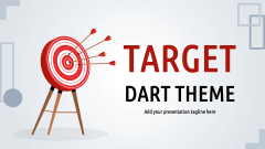 Free Target Dart Presentation Theme for Google Slides and PowerPoint