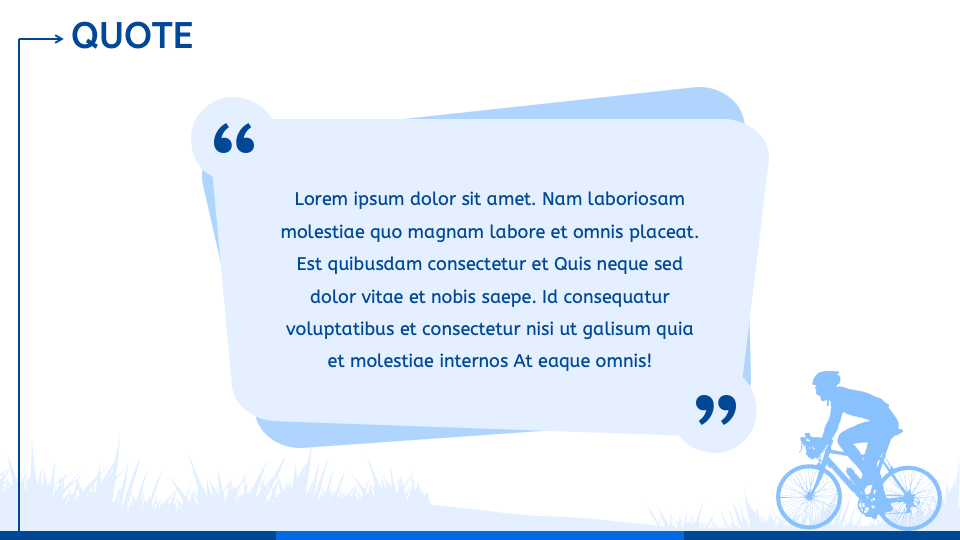 Free Cycling Presentation Theme for Google Slides and PowerPoint