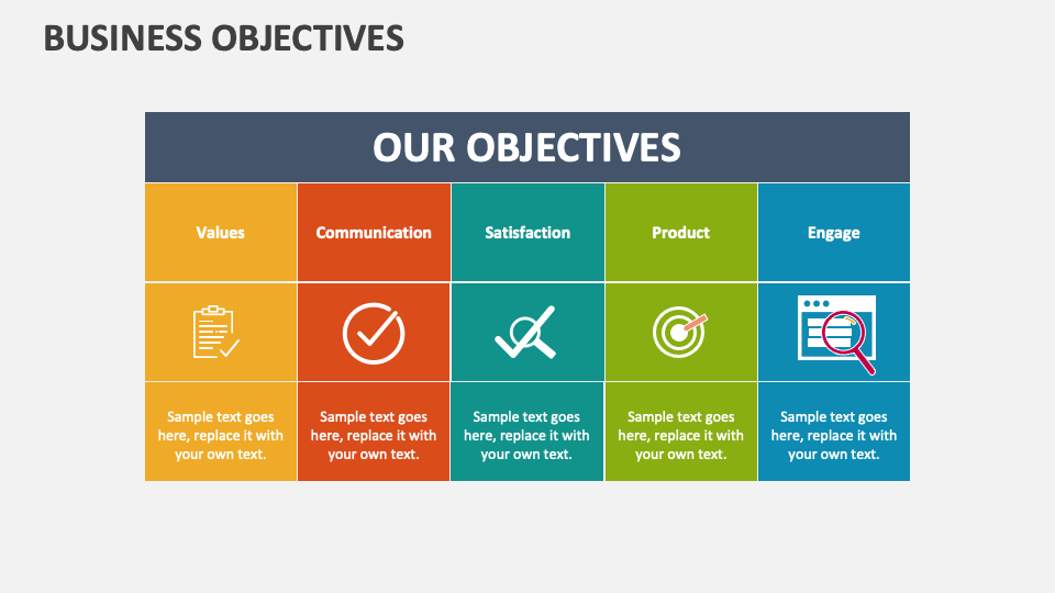 Business Objectives Template for PowerPoint and Google Slides - PPT Slides
