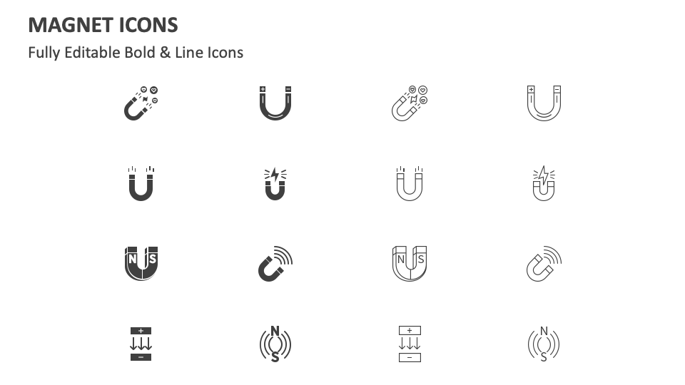 Magnet Icons for Google Slides and PowerPoint