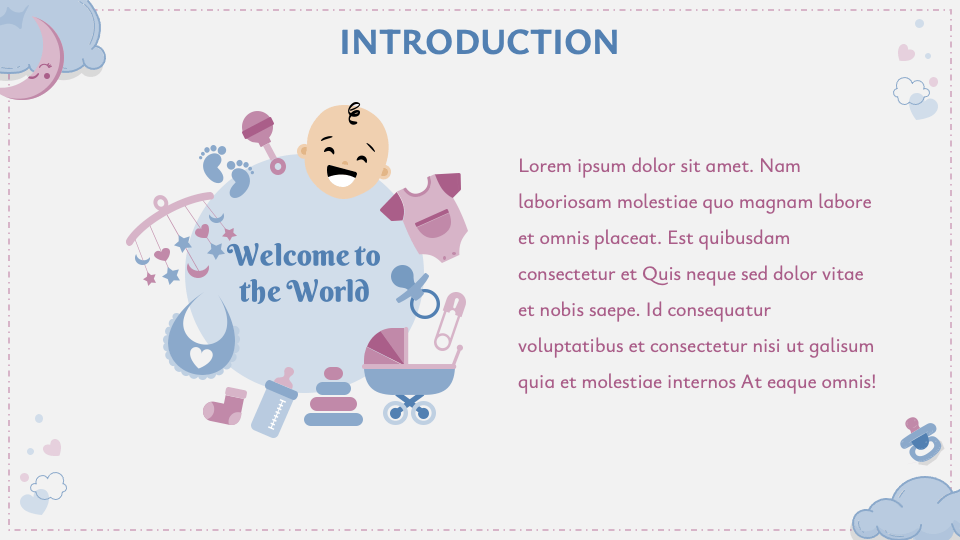 Free Baby Shower Presentation Theme for Google Slides and PowerPoint