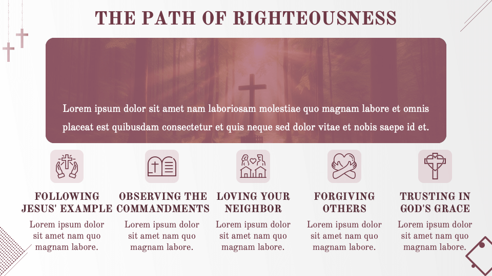 Christian Cross Background Presentation Template for Google Slides and ...