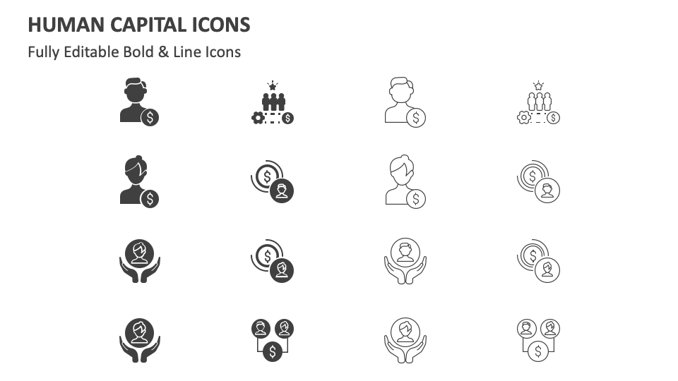 Human Capital Icons for PowerPoint and Google Slides - PPT Slides