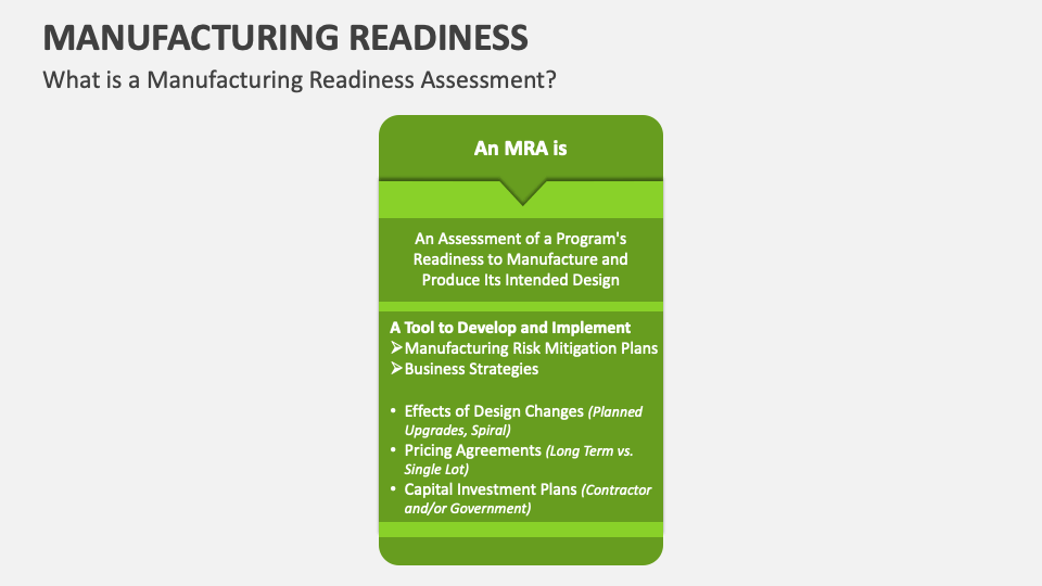 Manufacturing Readiness PowerPoint and Google Slides Template - PPT Slides