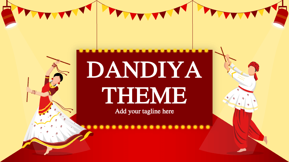 Dandiya Presentation Theme for PowerPoint and Google Slides - PPT Slides