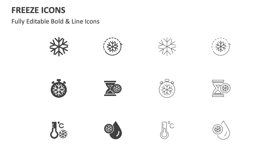 Freeze Icons for Google Slides and PowerPoint