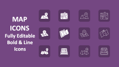 Map Icons for Google Slides and PowerPoint