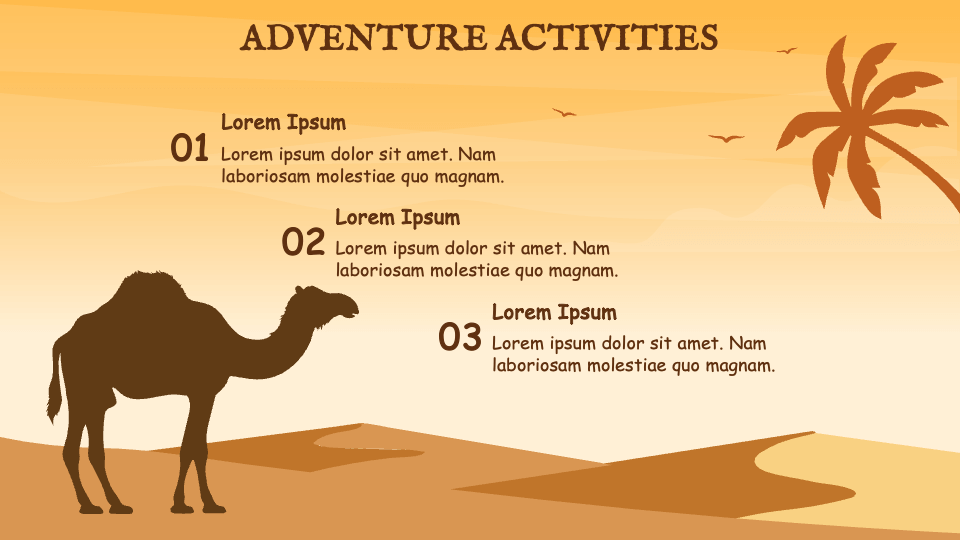 Desert Safari Presentation Theme for PowerPoint and Google Slides - PPT ...
