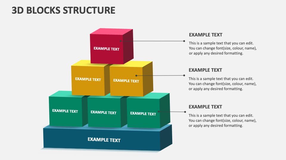 3D Blocks Structure Template for PowerPoint and Google Slides - PPT Slides